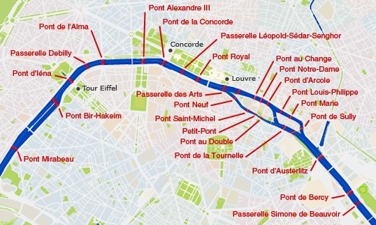 Rio Sena Mapa | Mapa
